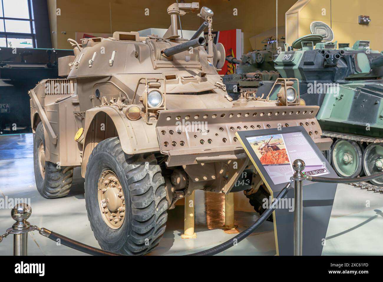 Royal Tank Museum, Amman, Jordan - May 4, 2024: South African Eland Mk7 ...