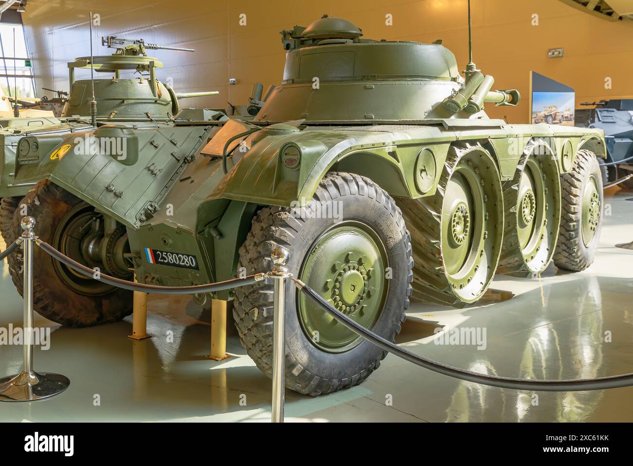 Royal Tank Museum, Amman, Jordan - May 4, 2024: Exhibit of a 1960s ...