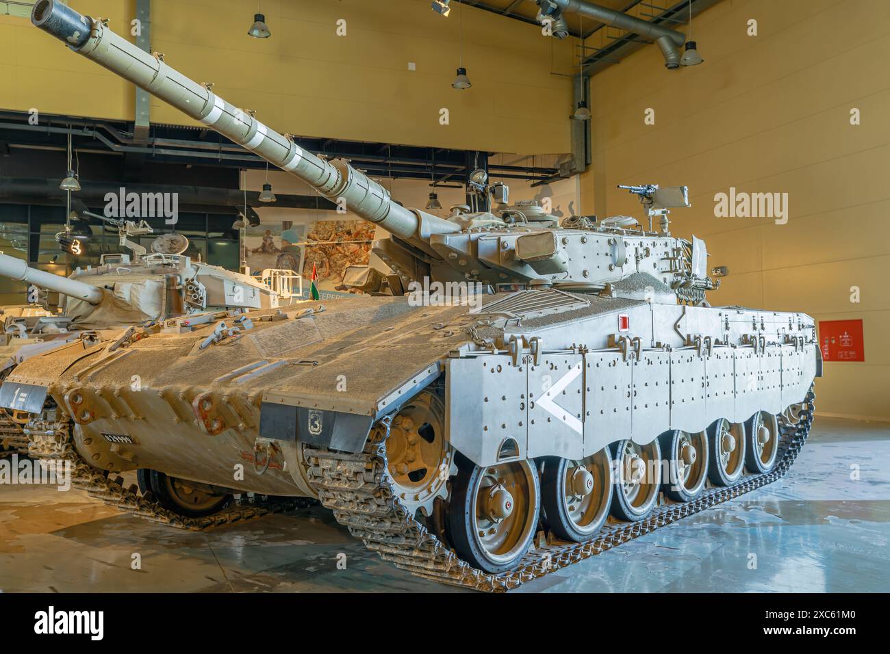 Royal Tank Museum, Amman, Jordan - May 4, 2024: Israeli Merkava Mark 3 ...