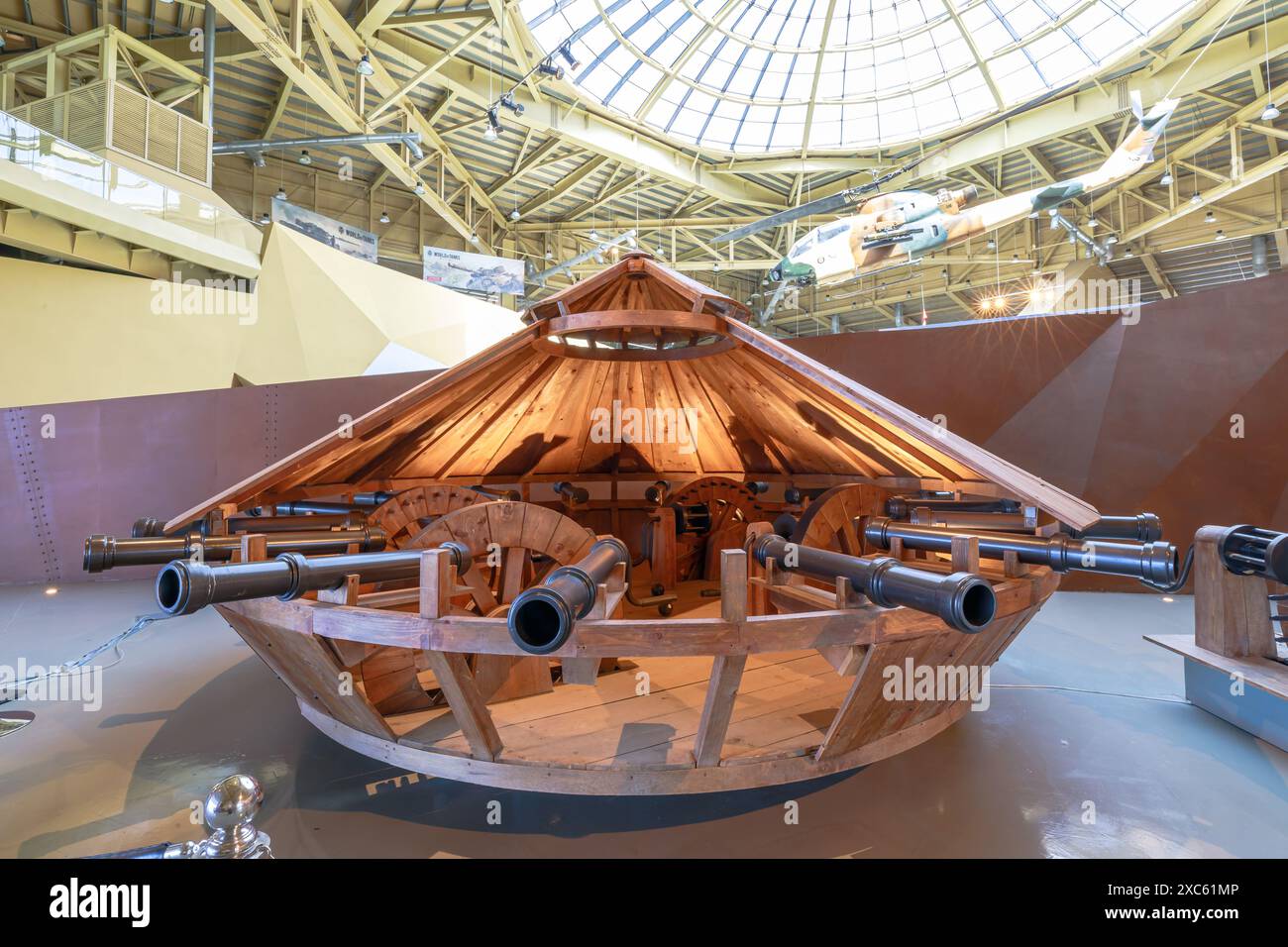 Royal Tank Museum, Amman, Jordan - May 4, 2024: Fullscale model of ...