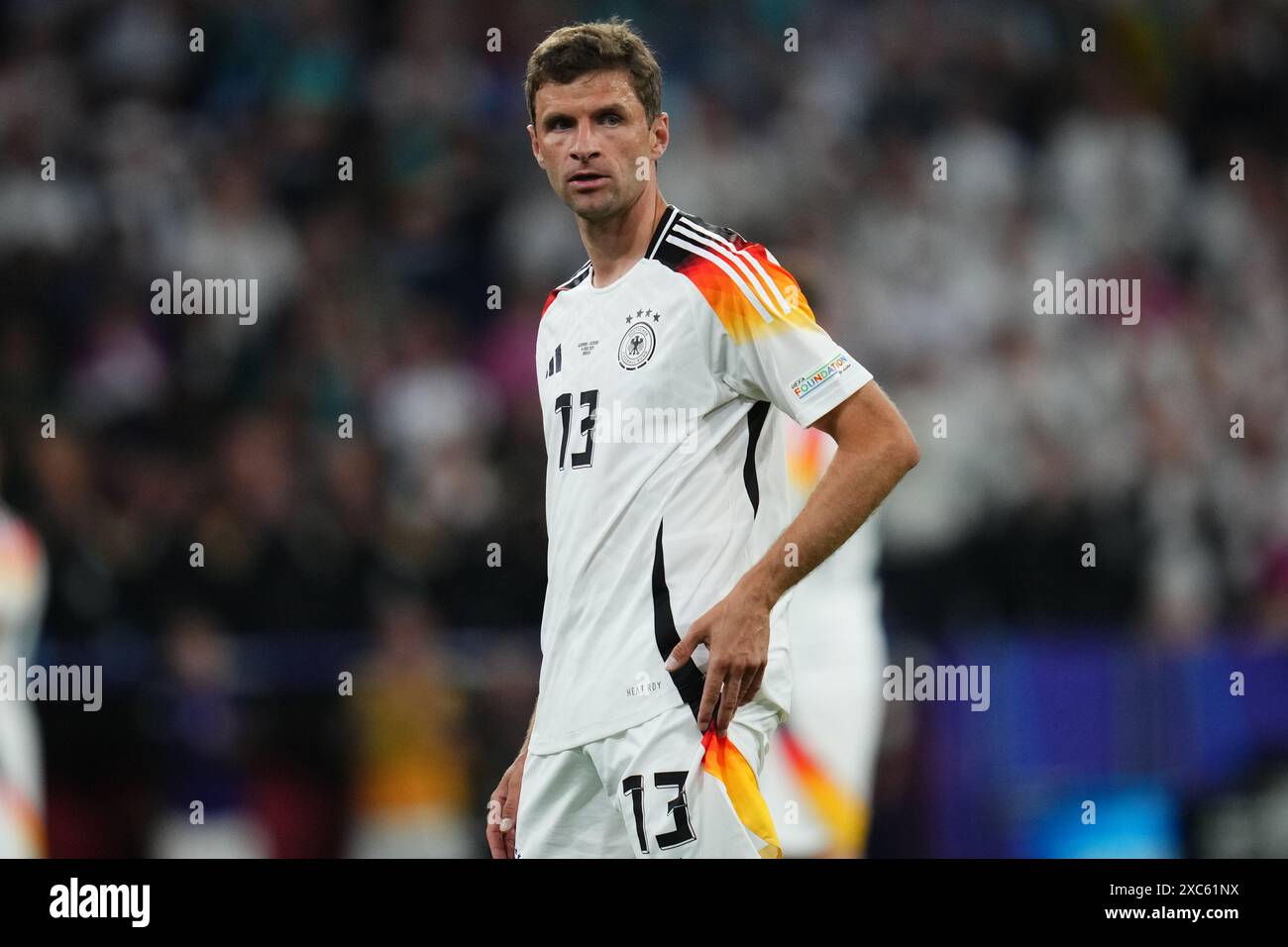 Munich, Germany. 14th June, 2024. Thomas Muller of Germany during the ...