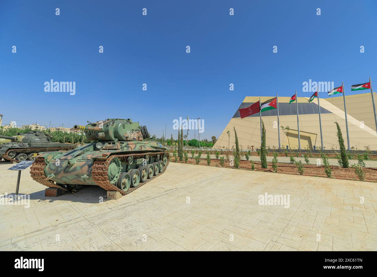 Royal Tank Museum, Amman, Jordan - May 4, 2024: Vintage Stridsvagn M42 ...