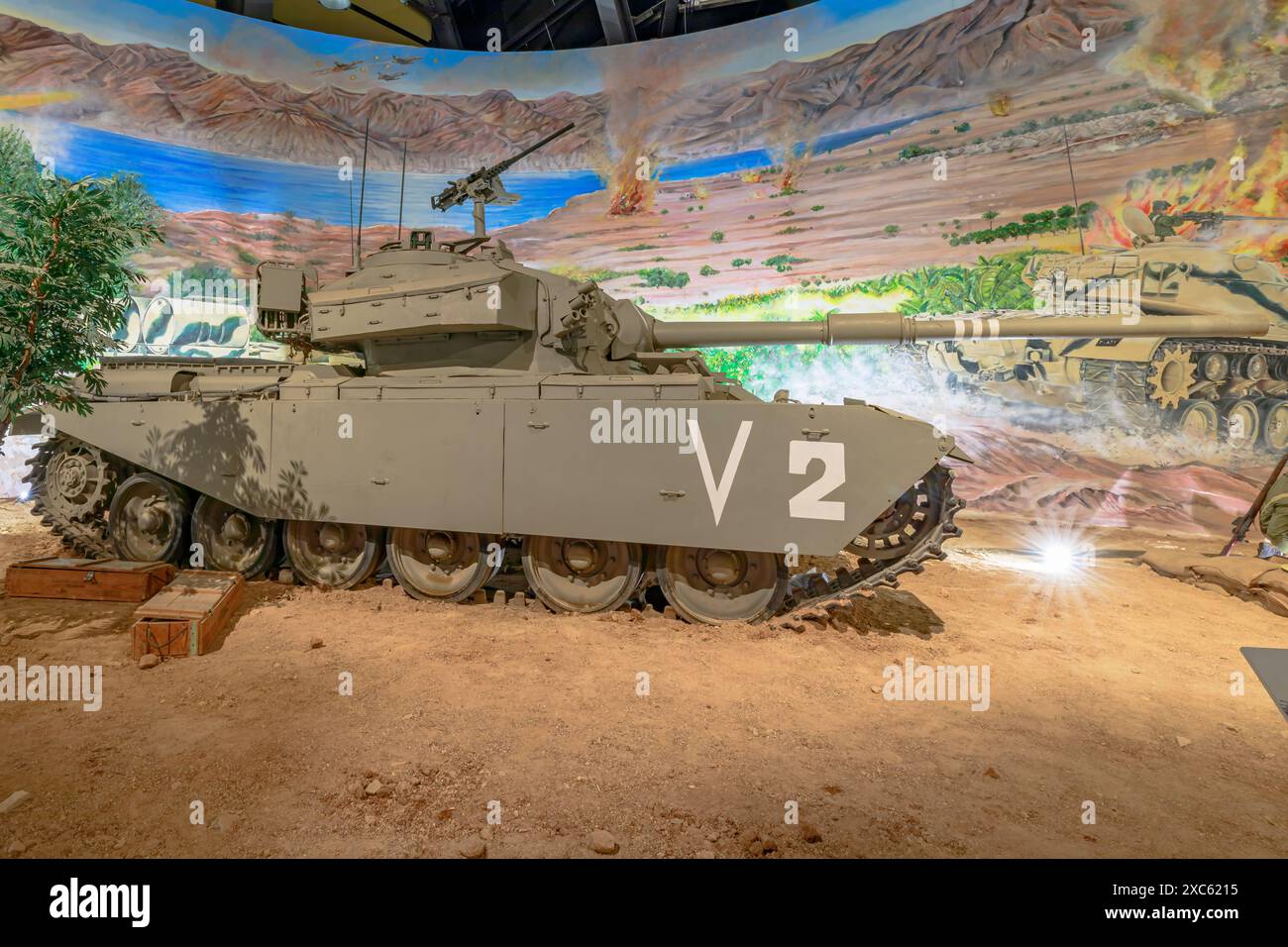 Royal Tank Museum, Amman, Jordan - May 4, 2024: Historic British ...