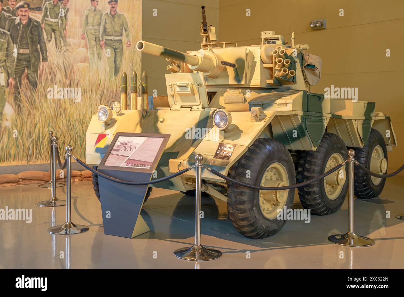 Royal Tank Museum, Amman, Jordan - May 4, 2024: FV601 alvis saladin ...