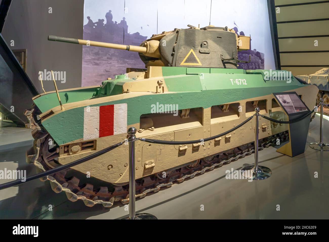 Royal Tank Museum, Amman, Jordan - May 4, 2024: Historic British ...