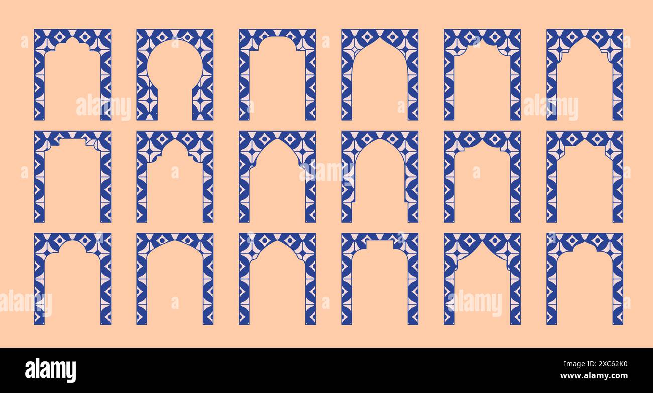 Arabian mosque window, arch, gate. Decorative mediterranian tile ...