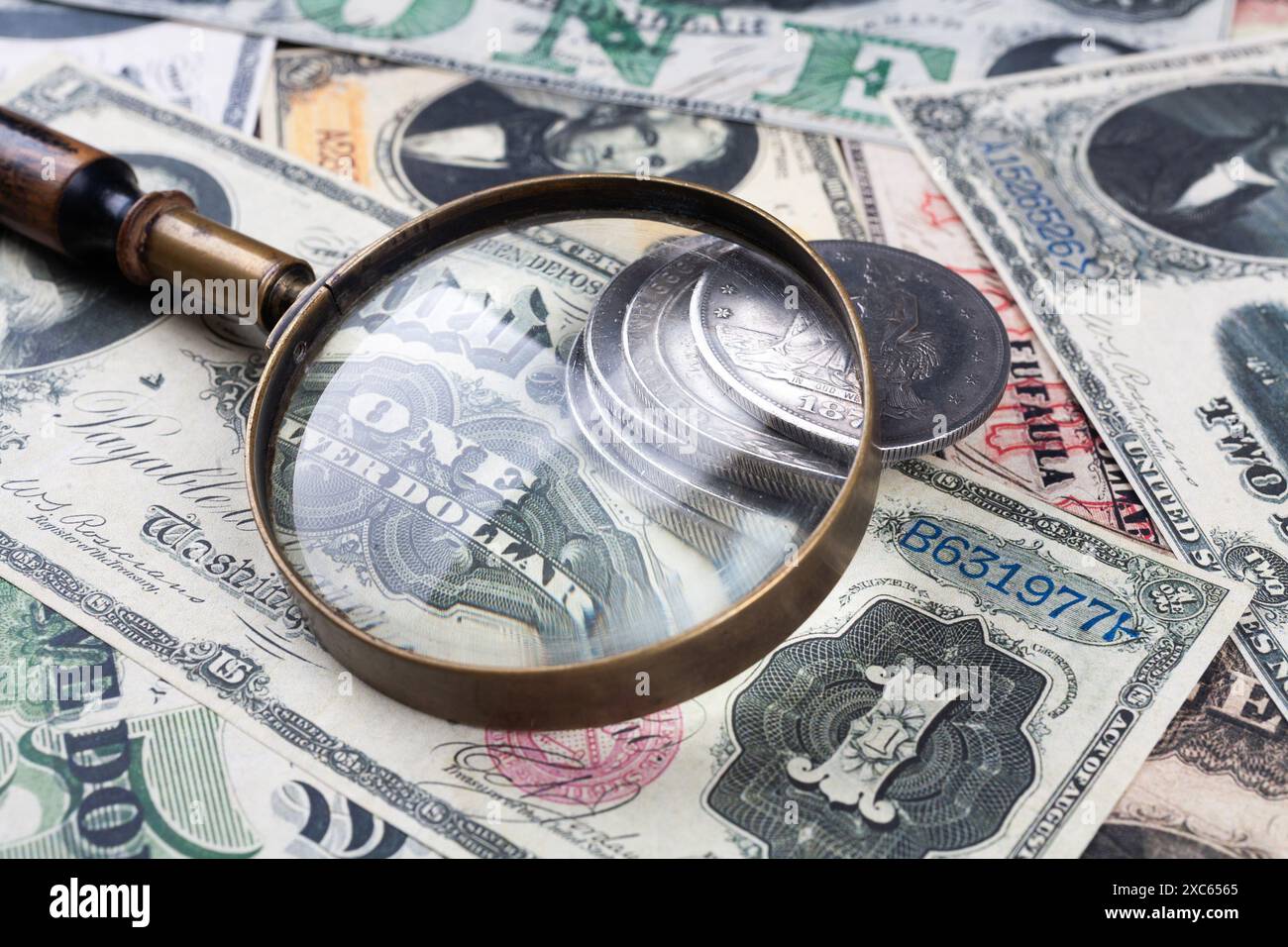 Paper money us silver certificate hi-res stock photography and images ...