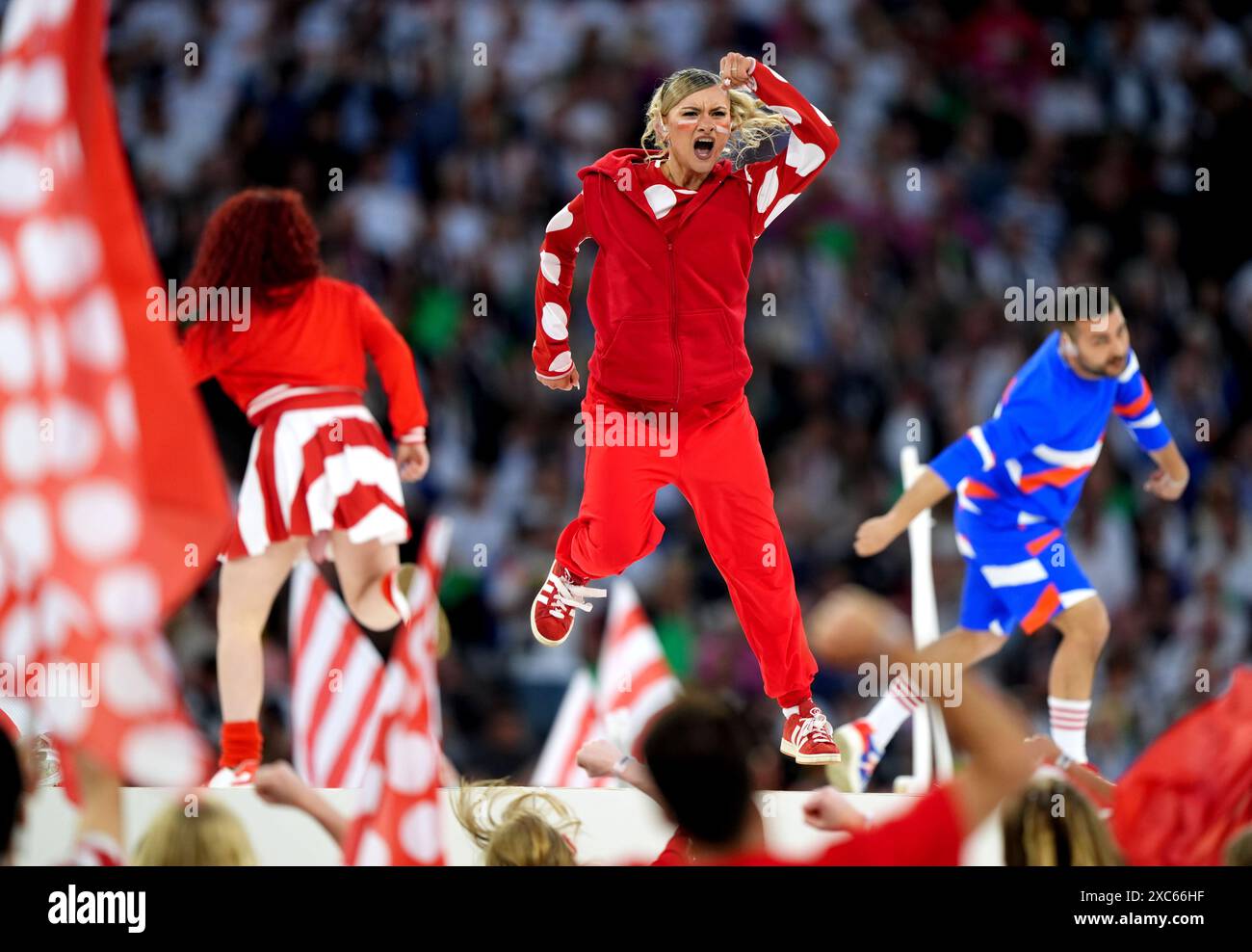 Performers during the opening ceremony ahead of the UEFA Euro 2024 ...