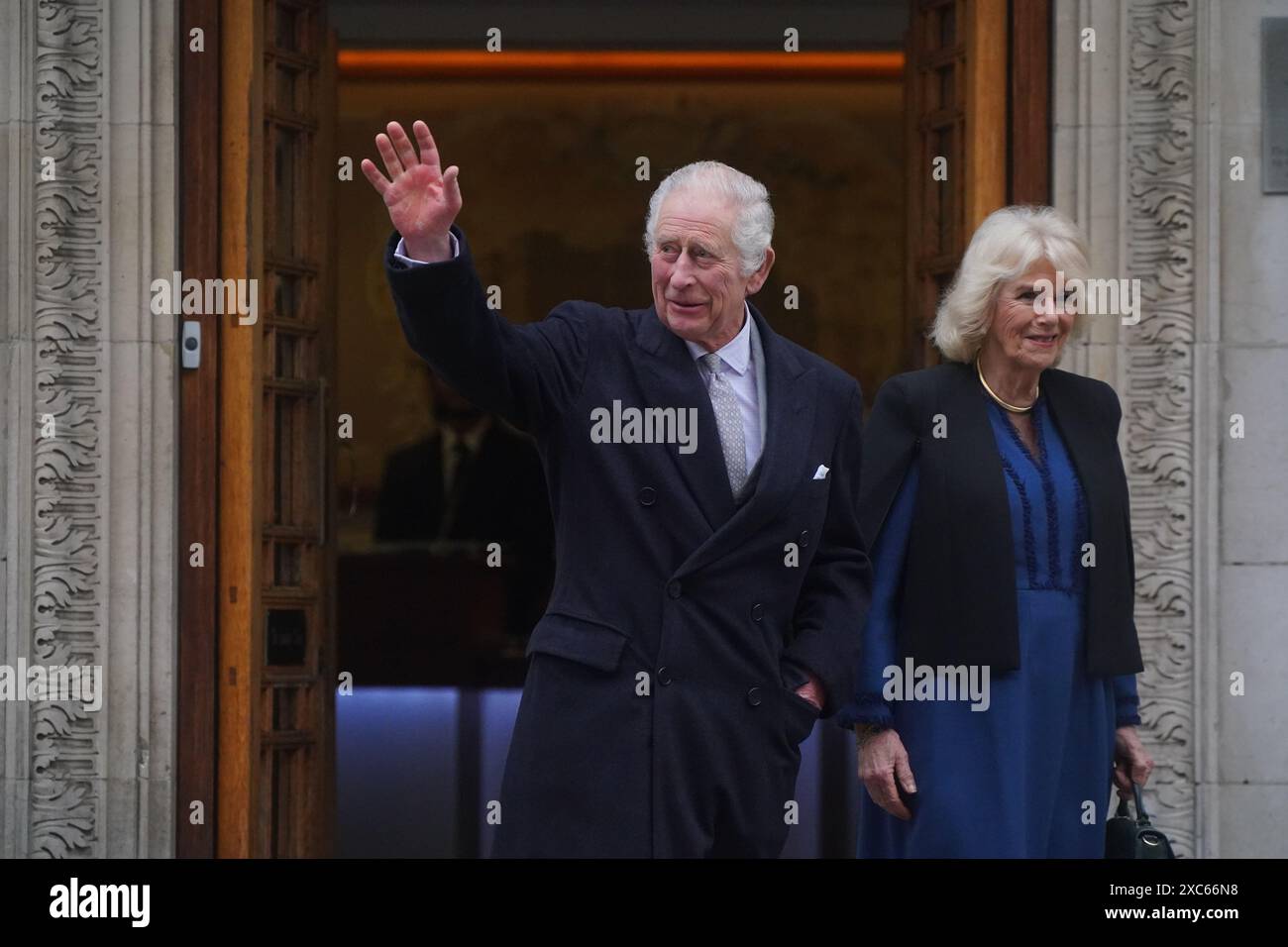 File photo dated 05/02/24 of King Charles III and Queen Camilla ...