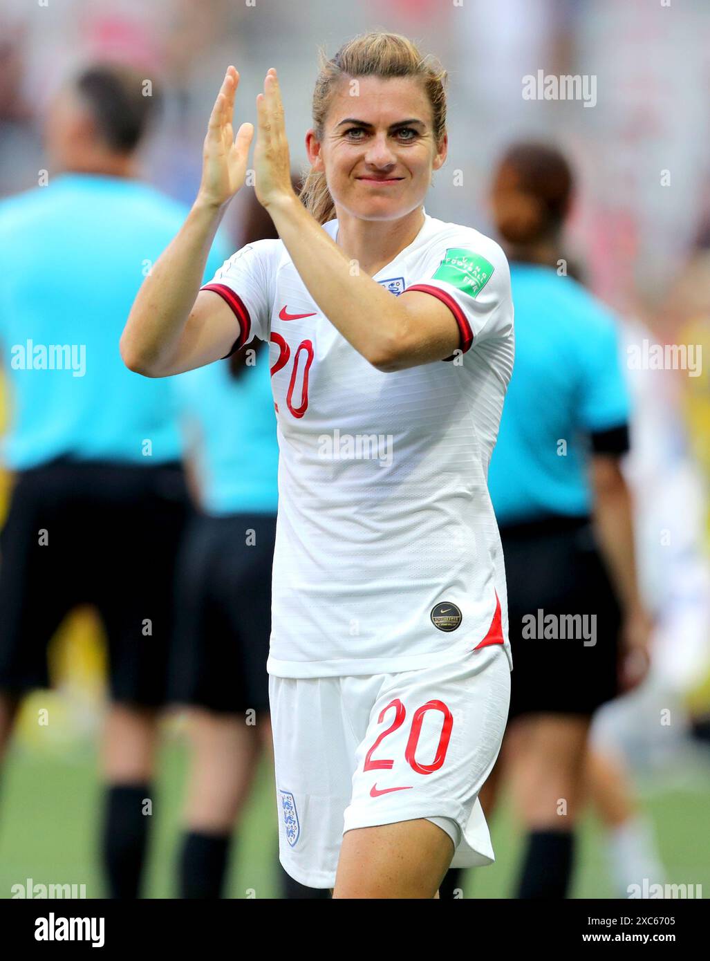 File photo dated 06/07/19 of England footballer Karen Carney who has ...