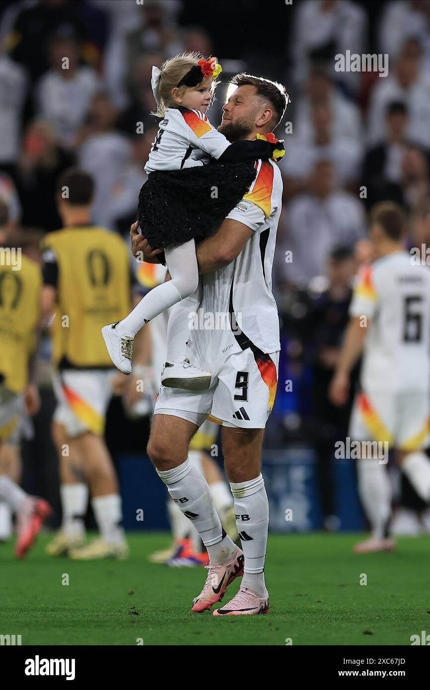 Niclas Fullkrug (Germany) with his daughter after the UEFA European ...