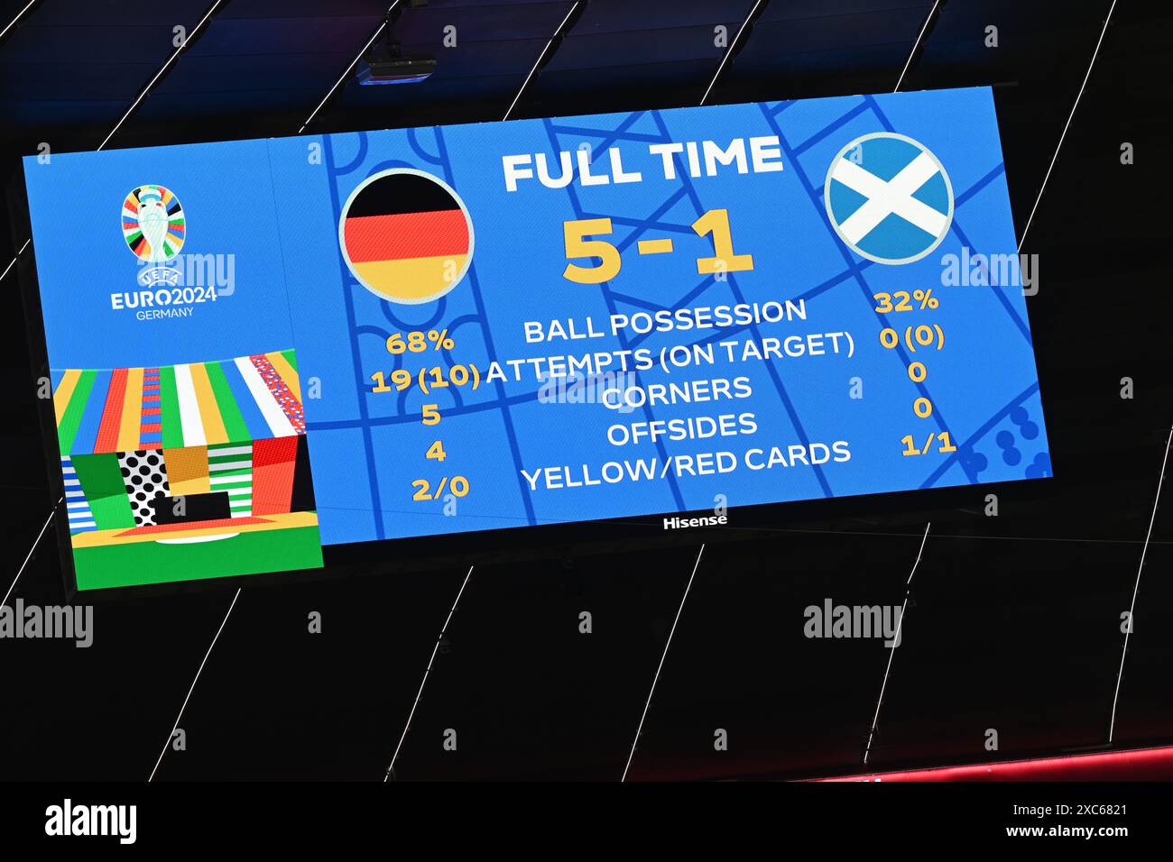 Munich, Germany. 14th June, 2024. Soccer: UEFA Euro 2024, European ...