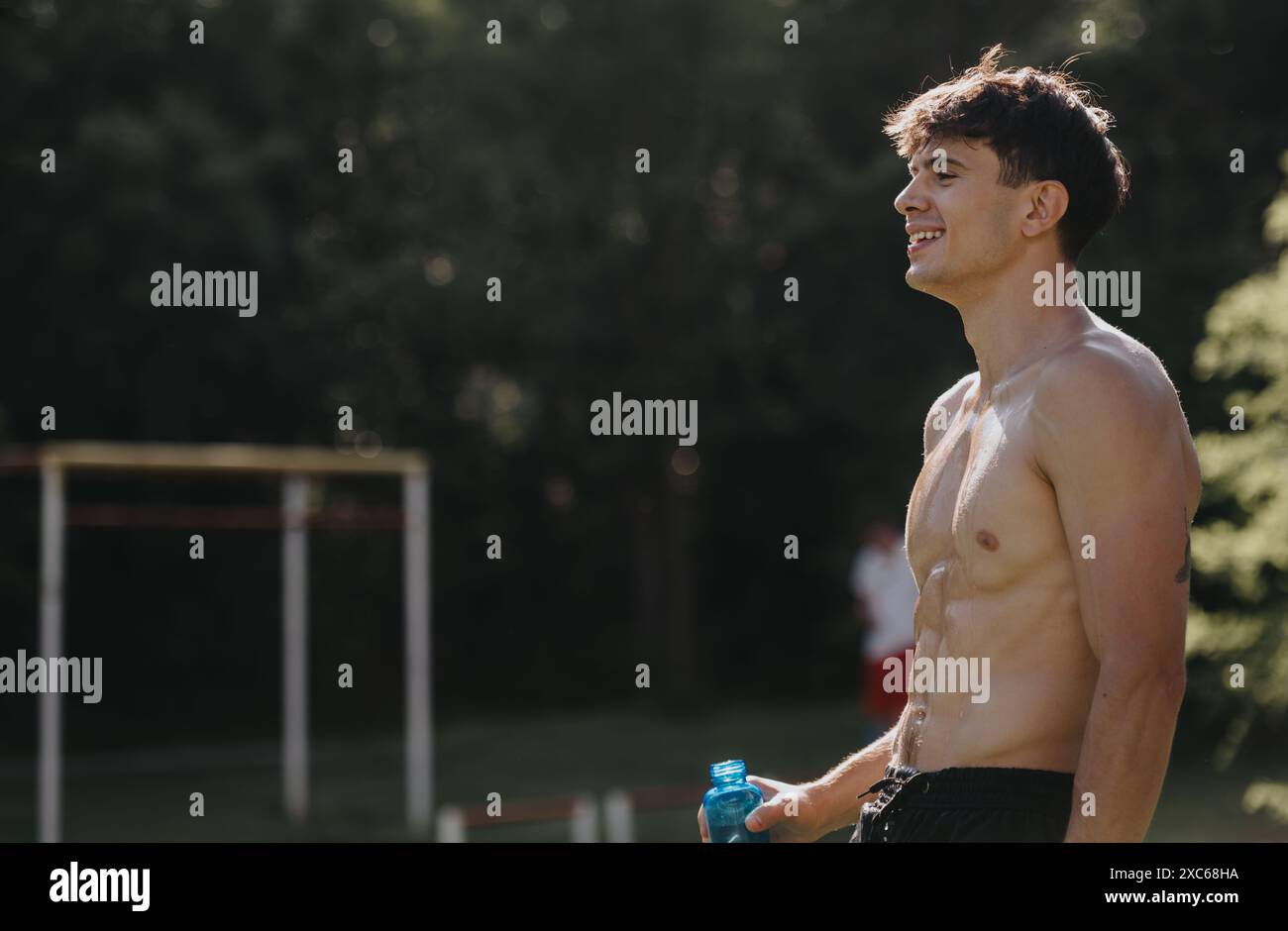 Fitness hydration young man hi-res stock photography and images - Alamy