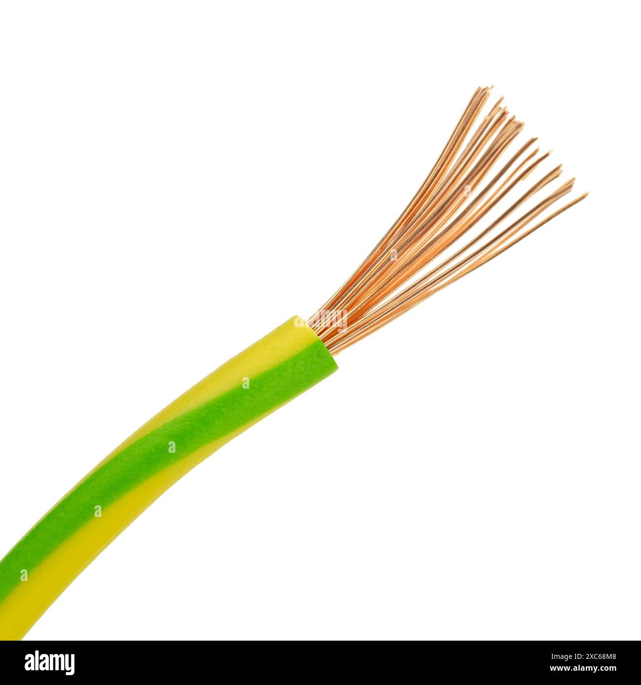 Exposed copper strands of electrical wire Stock Photo - Alamy