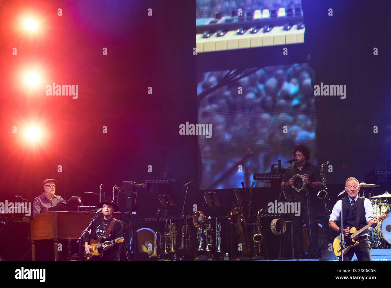 Madrid. Spain. 20240614, Bruce Springsteen perform on stage during ...