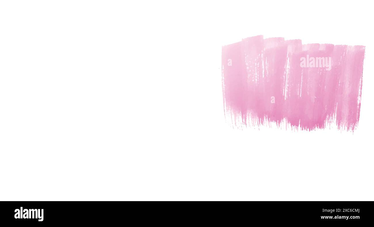 Hand draw pink brush stroke watercolor design Stock Vector Image & Art ...