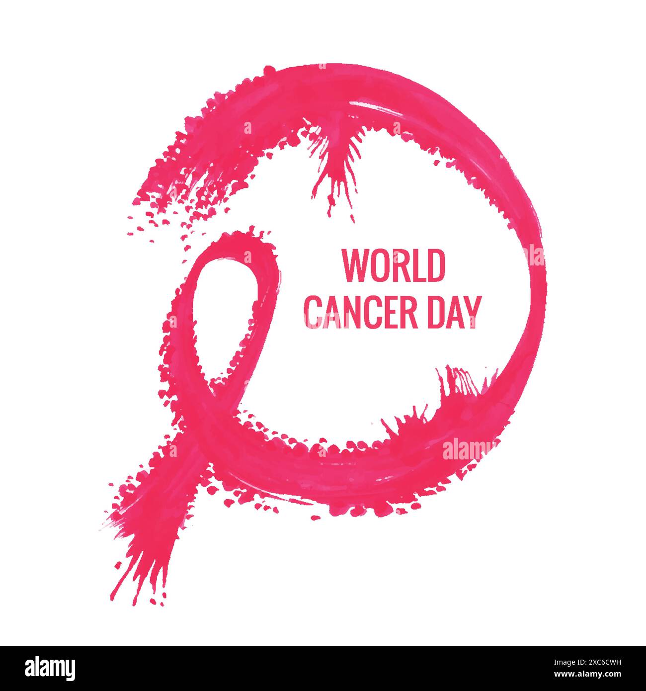 World cancer day awareness ribbon card background Stock Vector Image ...
