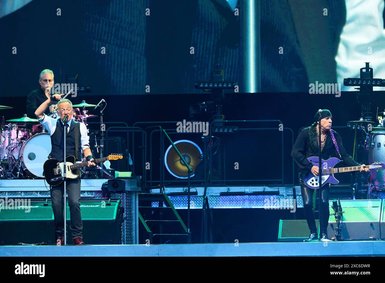 June 14, 2024, Madrid, Madrid, Spain: Bruce Springsteen, Steve Van ...