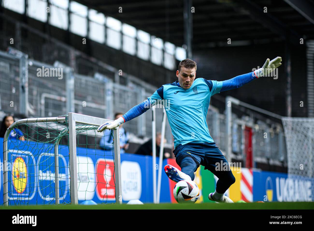WIEDENSBADEN, GERMANY - 13 JUNE, 2024: Andriy Lunin, The open practice ...
