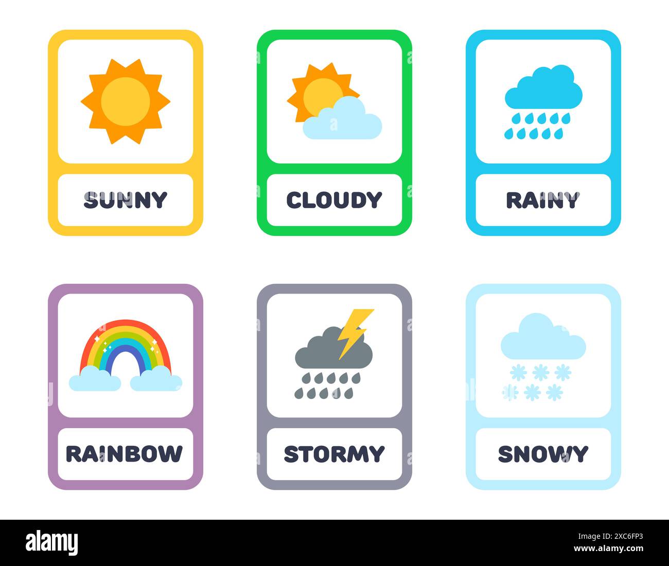 Language flashcards Stock Vector Images - Alamy