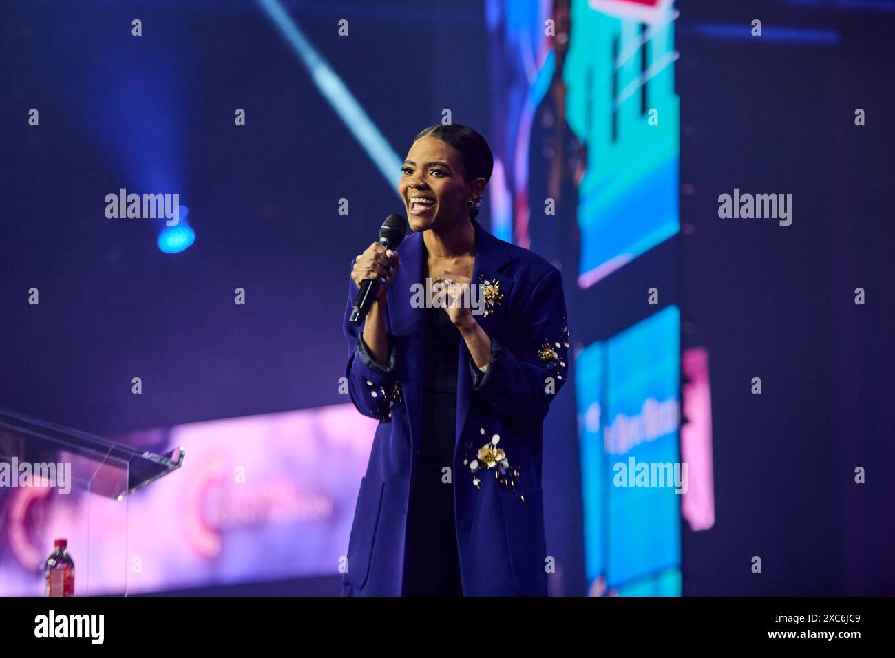 Detroit, Michigan, USA. 14th June, 2024. Candace Owens speaks at the ...