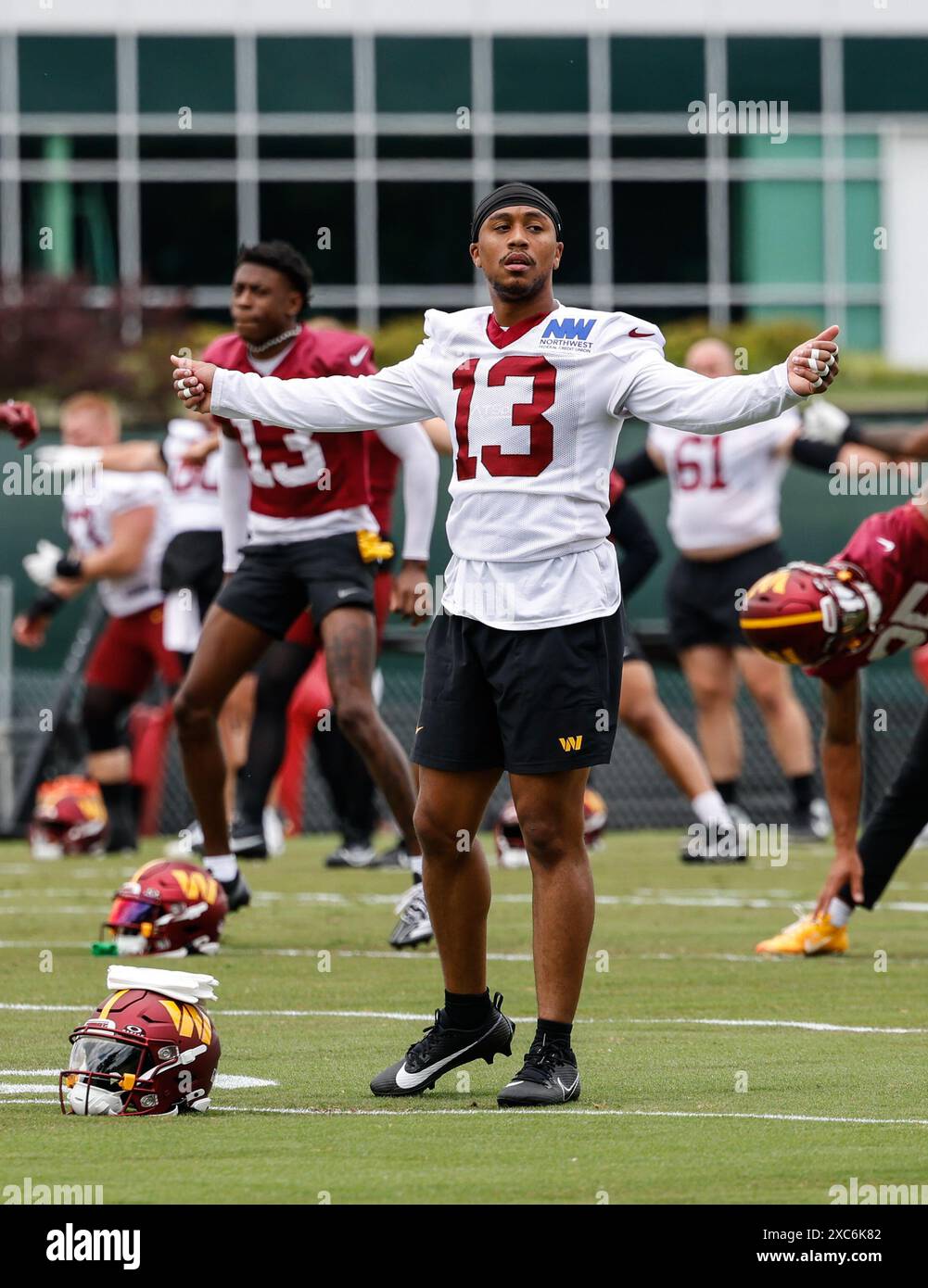 Washington Commanders wide receiver Damiere Byrd (13) during the ...