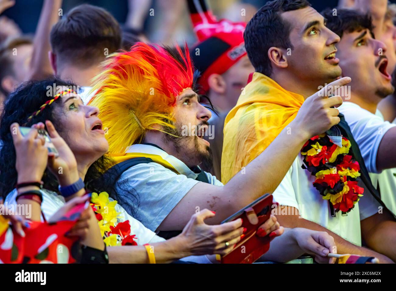 Public Viewing in Stuttgart. Deutschland - Schottland 5:1. 25.000 ...