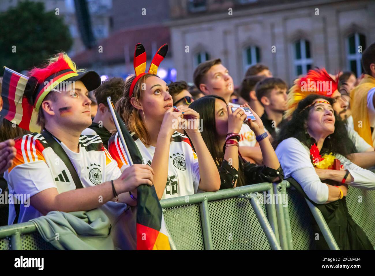 Public Viewing in Stuttgart. Deutschland - Schottland 5:1. 25.000 ...
