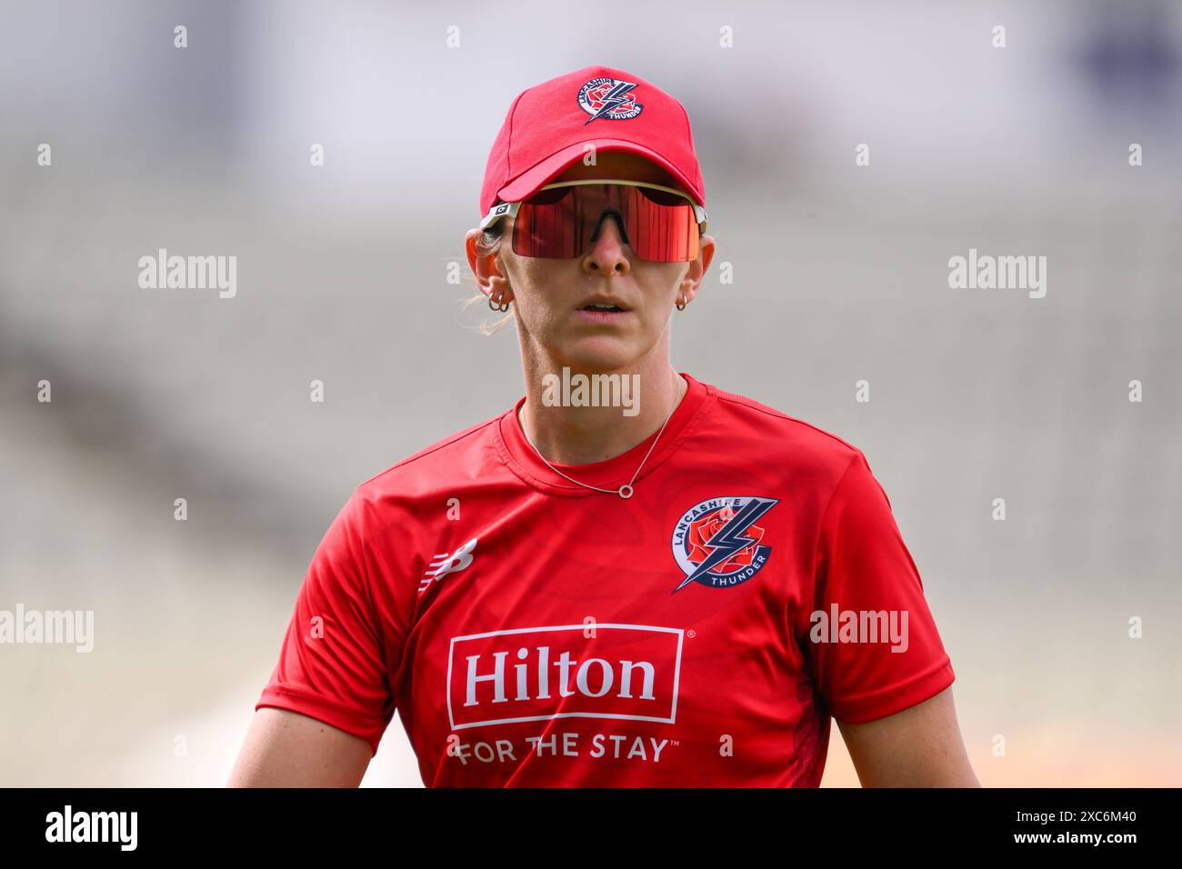 Kate Cross of Lancashire Thunder during the Charlotte Edwards Cup match ...