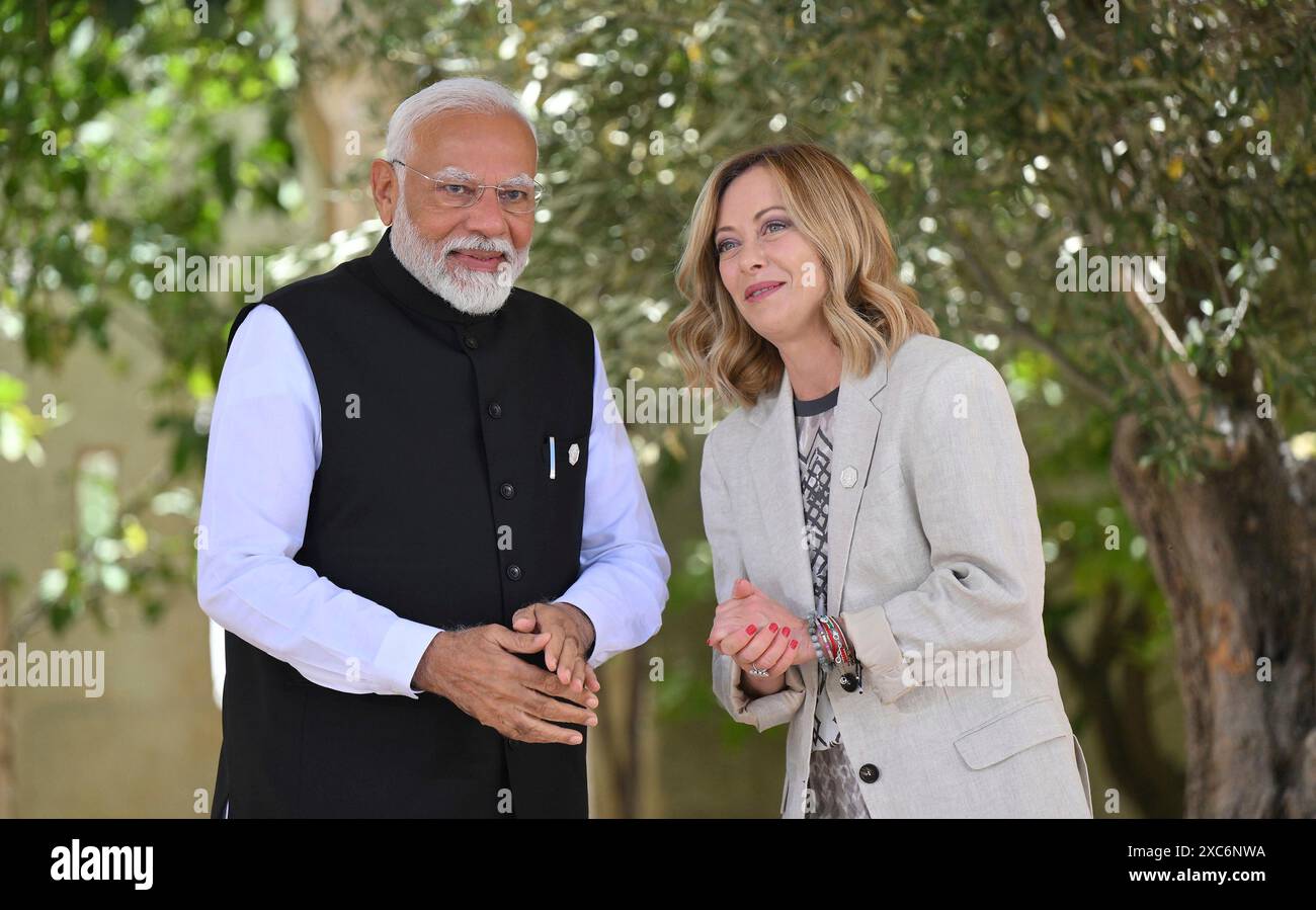 Savelletri di Fasano, Italy. 14th June, 2024. Indian Prime Minister ...