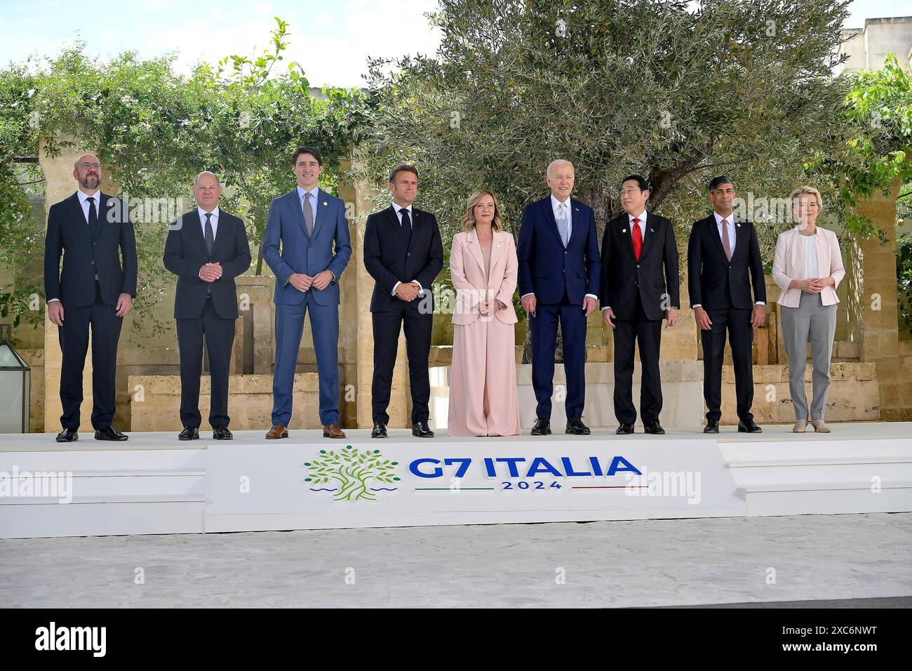 Savelletri di Fasano, Italy. 13 June, 2024. Leaders of the G7 Nations ...