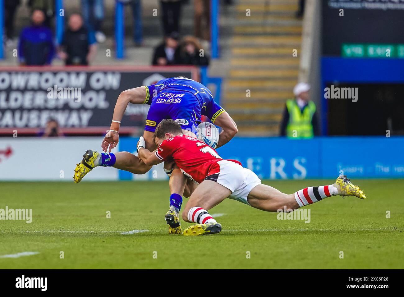 Warrington, Cheshire, UK. 14th June, 2024. Super League Rugby ...