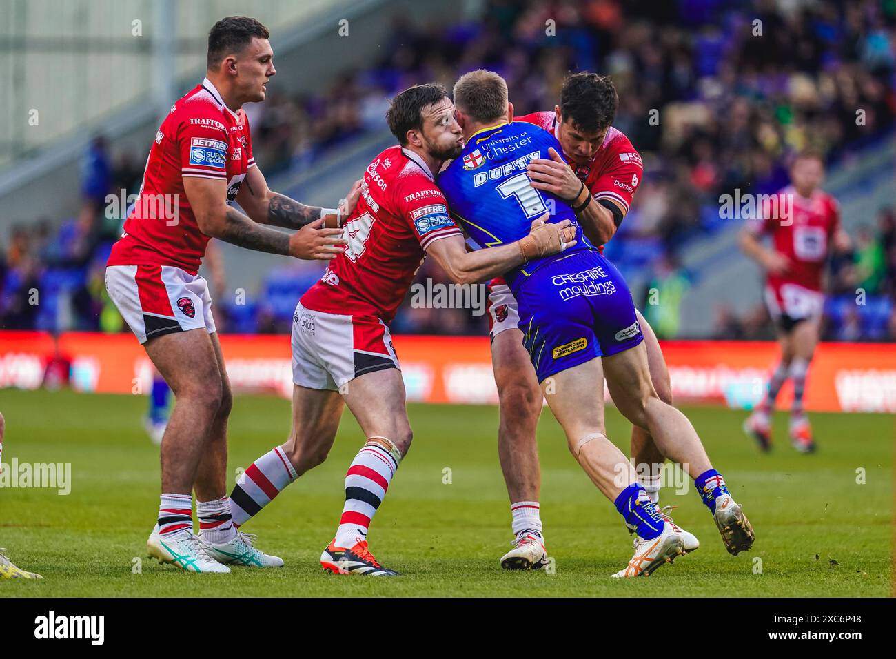 Warrington, Cheshire, UK. 14th June, 2024. Super League Rugby ...