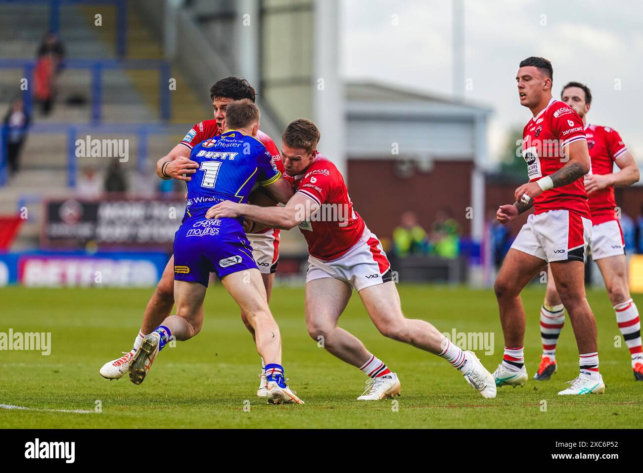 Warrington, Cheshire, UK. 14th June, 2024. Super League Rugby ...