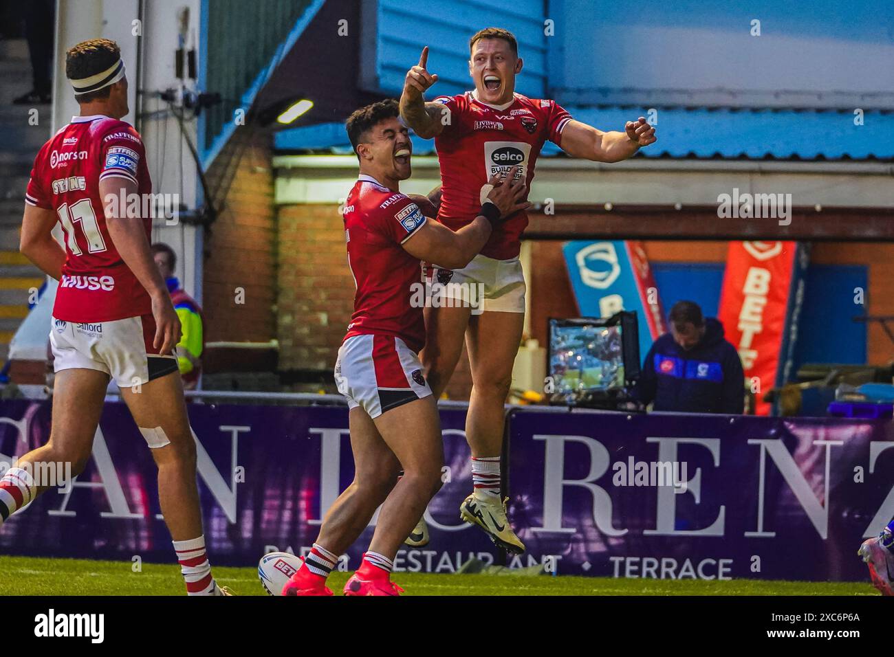 Warrington, Cheshire, UK. 14th June, 2024. Super League Rugby ...