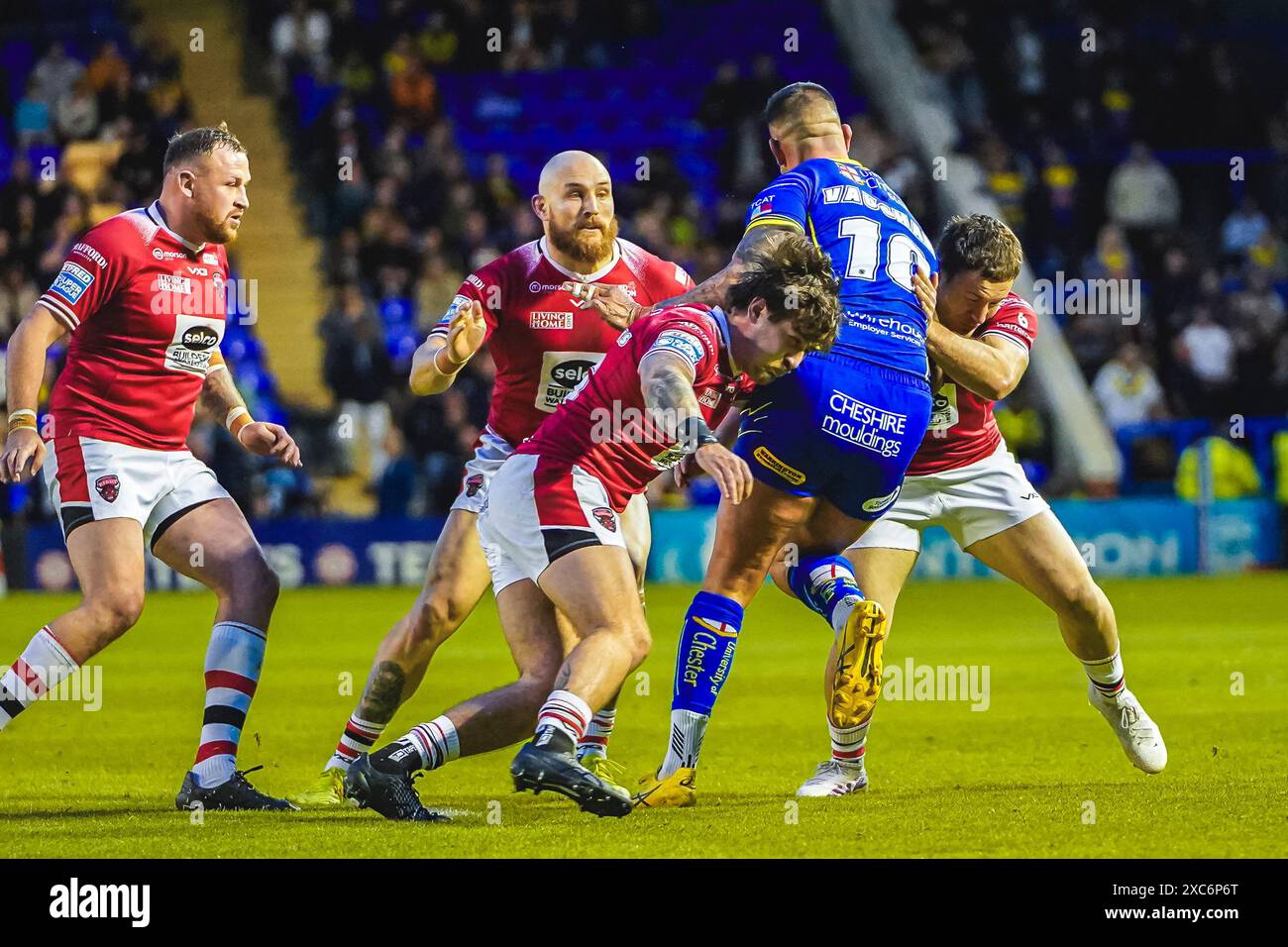 Warrington, Cheshire, UK. 14th June, 2024. Super League Rugby ...