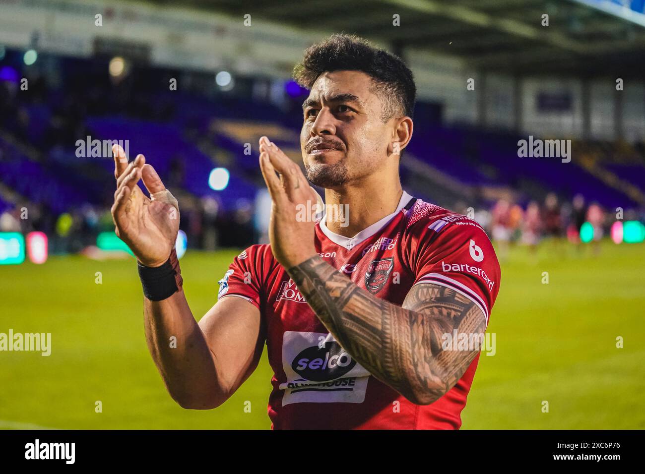 Warrington, Cheshire, UK. 14th June, 2024. Super League Rugby ...