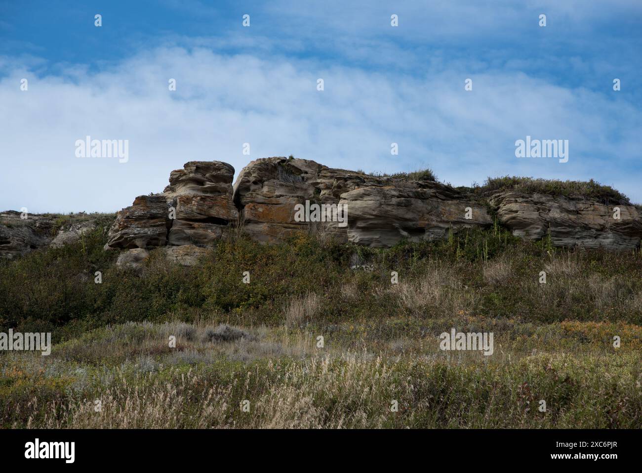 Head-Smashed-In Buffalo Jump is a World Heritage Site in Alberta in ...