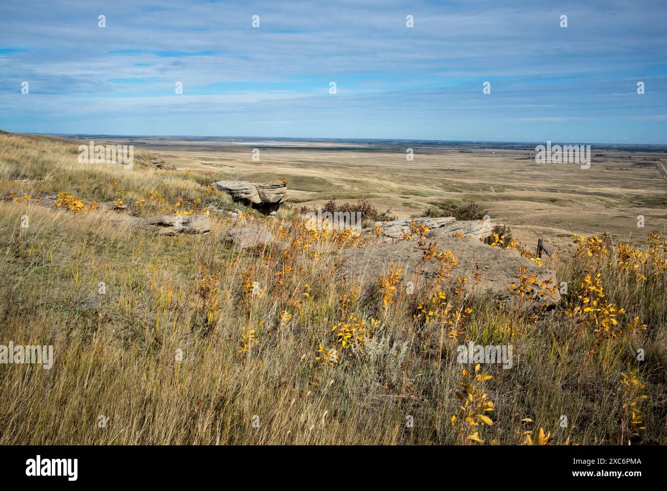 Head-Smashed-In Buffalo Jump is a World Heritage Site in Alberta in ...