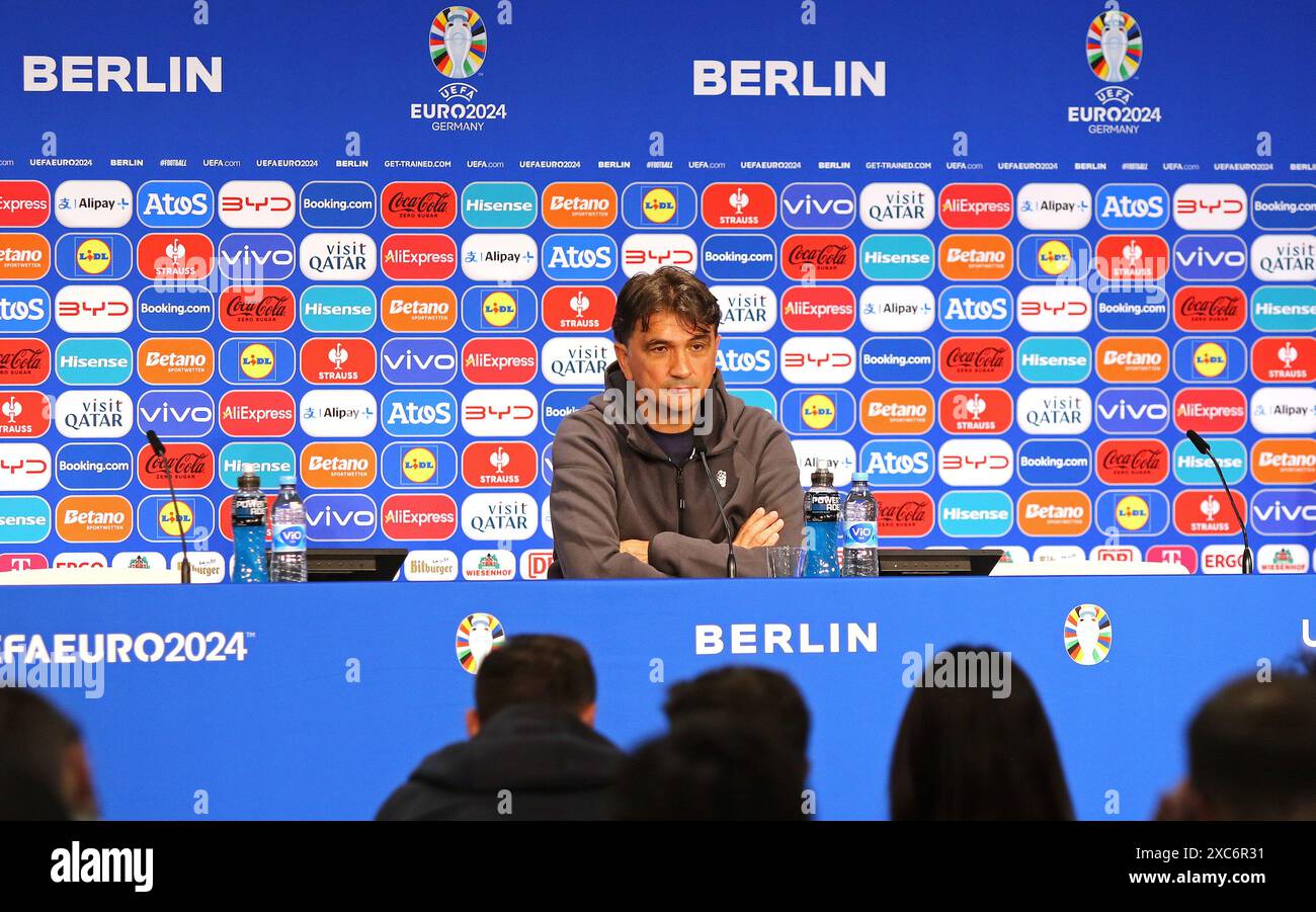 Berlin, Germany - June 14, 2024: Croatian manager Zlatko Dalic speaks ...