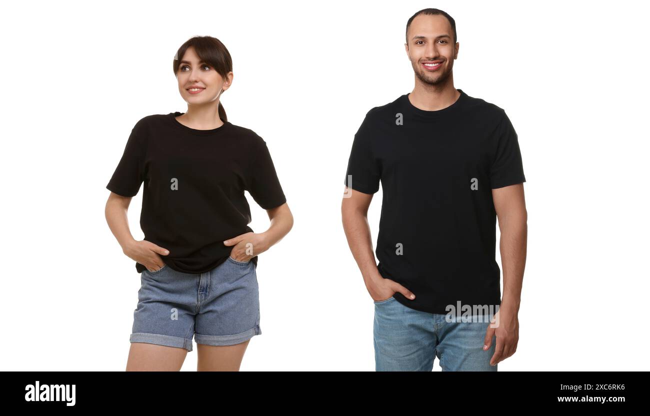 Woman man wearing different Cut Out Stock Images & Pictures - Alamy