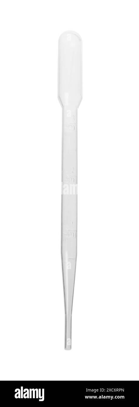 One clean transfer pipette isolated on white Stock Photo - Alamy