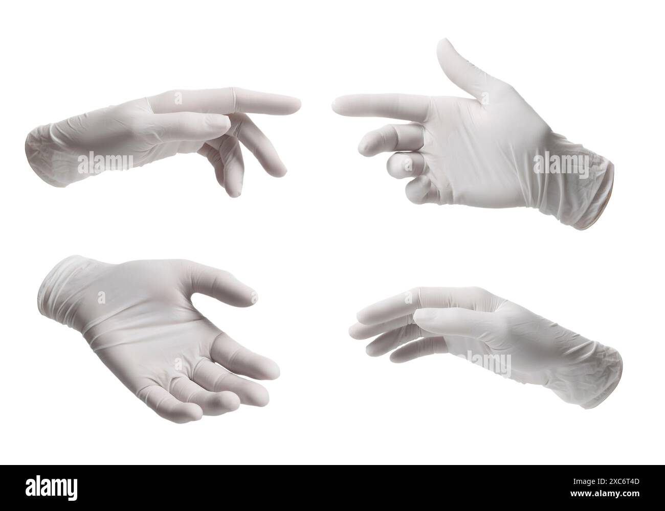 Medical gloves on white background, collage of photos Stock Photo - Alamy