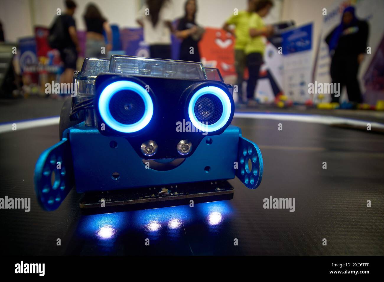 Bucharest, Romania. 14th June, 2024: A robot made by high school ...