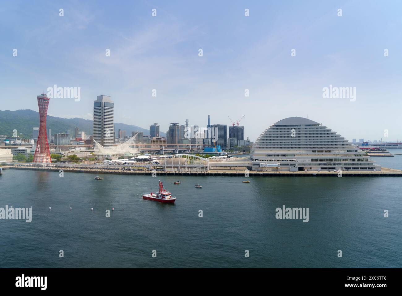 Aerial view downtown kobe waterfront hi-res stock photography and ...