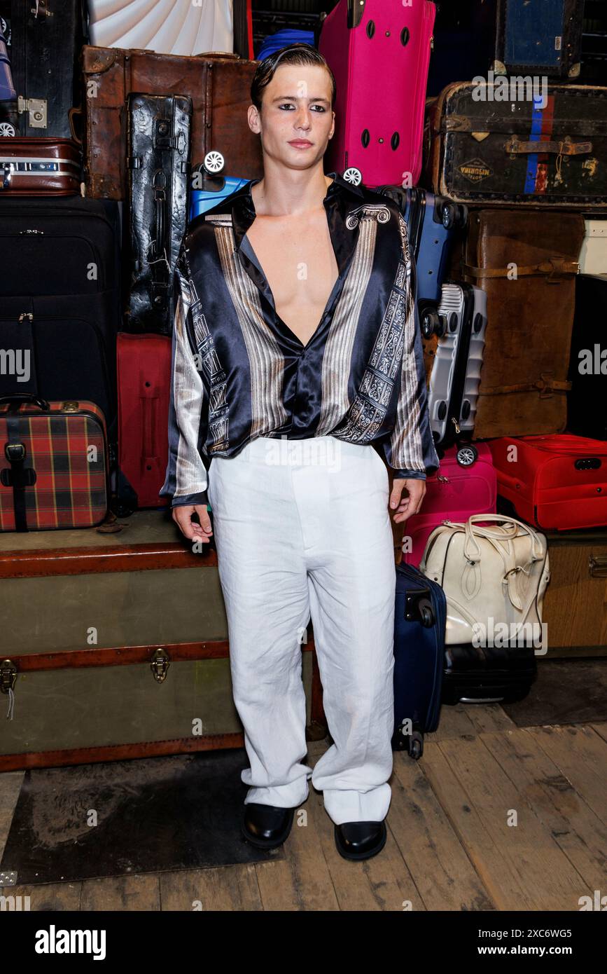 Milan, Italien. 15th June, 2024. Bach Buquen attends MOSCHINO Spring ...