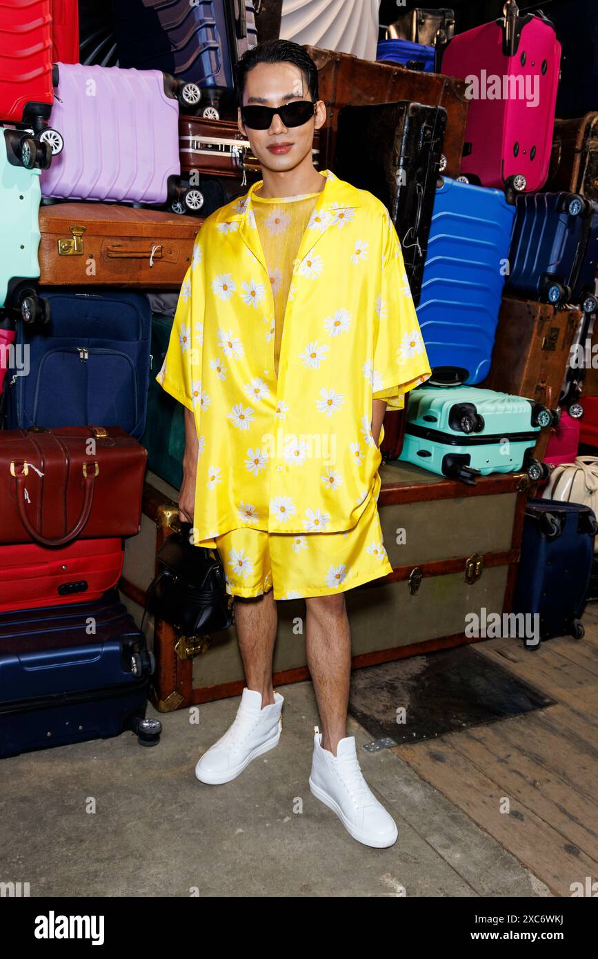 Milan, Italien. 15th June, 2024. Hael Husaini attends MOSCHINO Spring ...