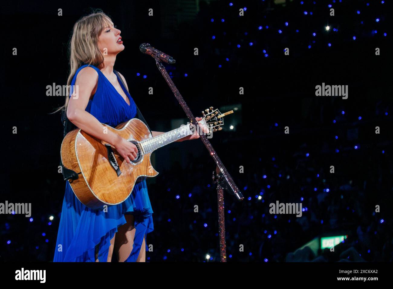 Liverpool, UK. 14th June, 2024. Taylor Swift performs at Anfield ...