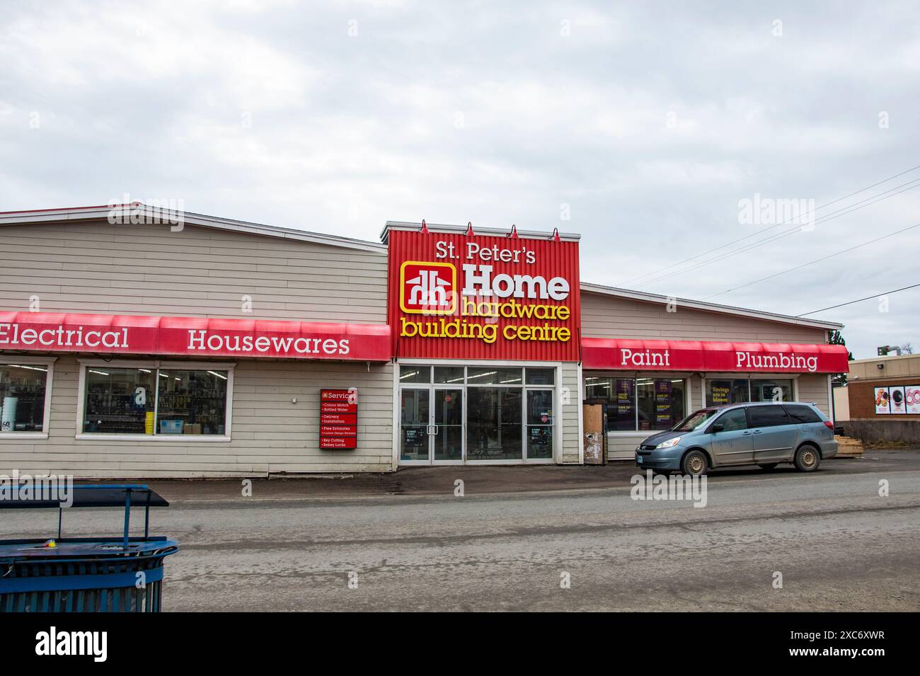 Home Hardware store in downtown St. Peter’s, Nova Scotia, Canada Stock ...