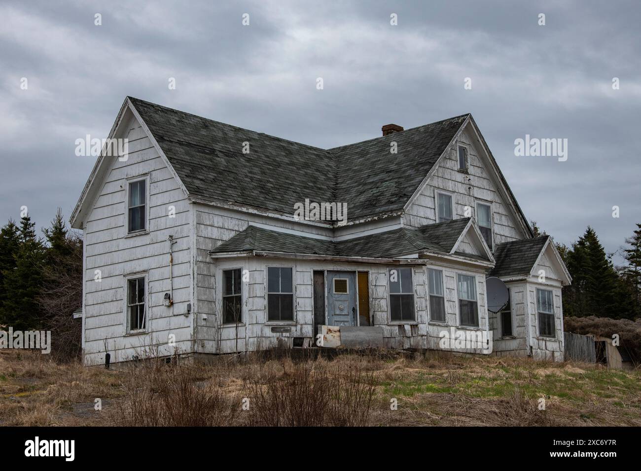 Abandoned dilapidated Bruce L. Nauffts general store and buildings in ...